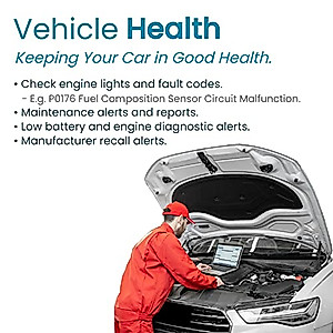 Vyncs - GPS Tracker for Vehicles, [No Monthly Fee], 4G LTE, Vehicle Location, Trip History, Driving Alerts, GeoFence, Fuel Economy, OBD Fault Codes, USA-Developed, Family or Fleets