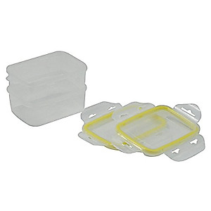 16 Piece Clip Lock Food Container Storage Set - Microwave & Dishwasher Safe Kitchen Box