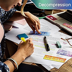 50 Pieces Anxiety Sensory Strips Textured Sensory Strips Tactile Rough Sensory Stickers Adhesive Tactile Fidget Tape Textured Sensory Strips for Desk, Adults Teens Anxiety Relief Toy (Classic Style)