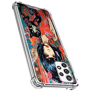 Mavzihok Clear Phone Case for Samsung Galaxy A52 with Cat Print-aa152 Pattern Four Corners Protection Ultra-Thin Soft and All-Round Protection Smartphone Case TMTP