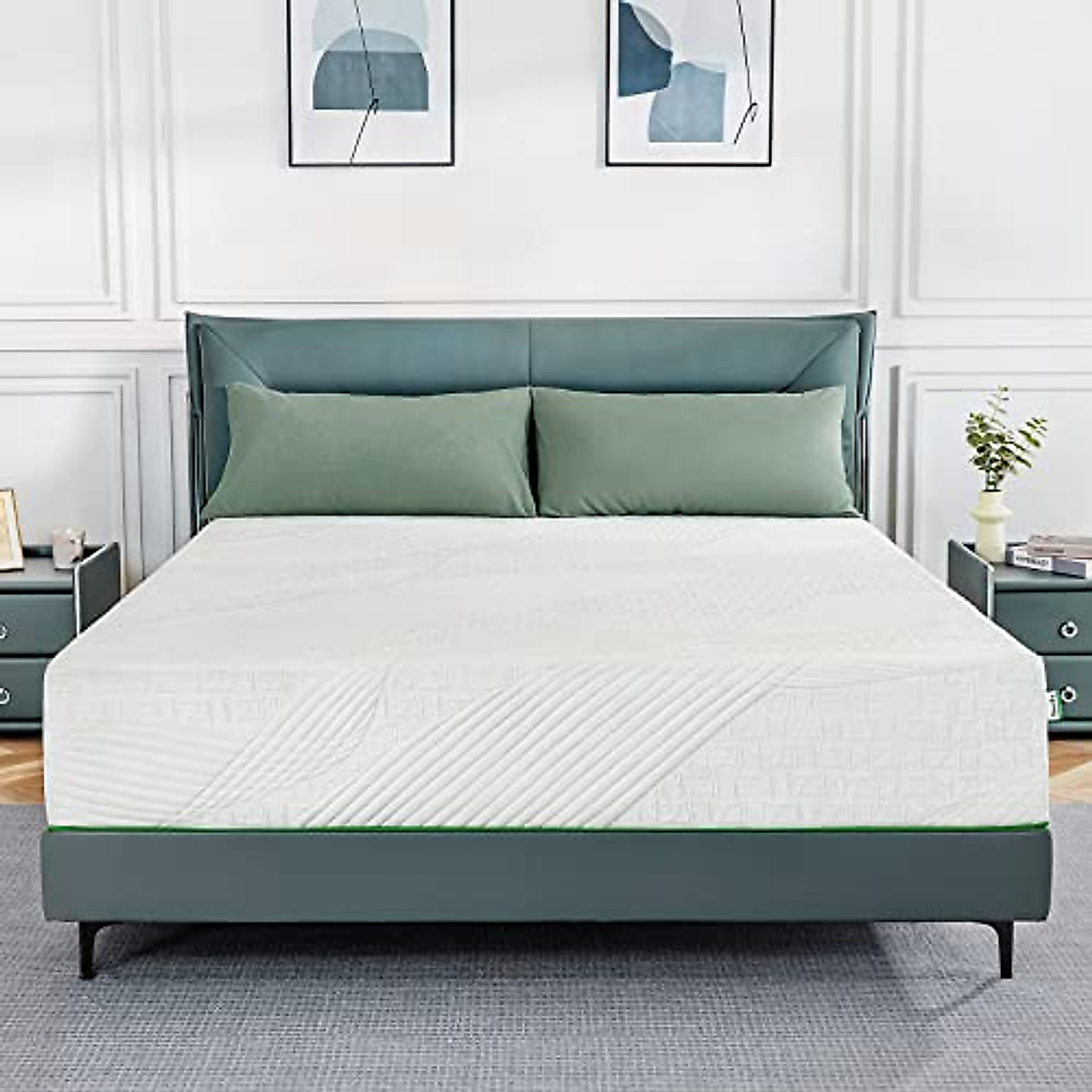 Novilla Queen Size Mattress, 12 Inch Gel Memory Foam Mattress Queen, Mattress in a Box for Back Pain Relief, Medium Firm Mattress with Edge Support & Motion Isolation, Ataraxia