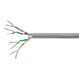 Monoprice Cat6 Ethernet Bulk Cable - 250 Feet - Green Network Internet Cord - Solid, 500Mhz, UTP, CMR, Riser Rated, Pure Bare Copper Wire, 23AWG