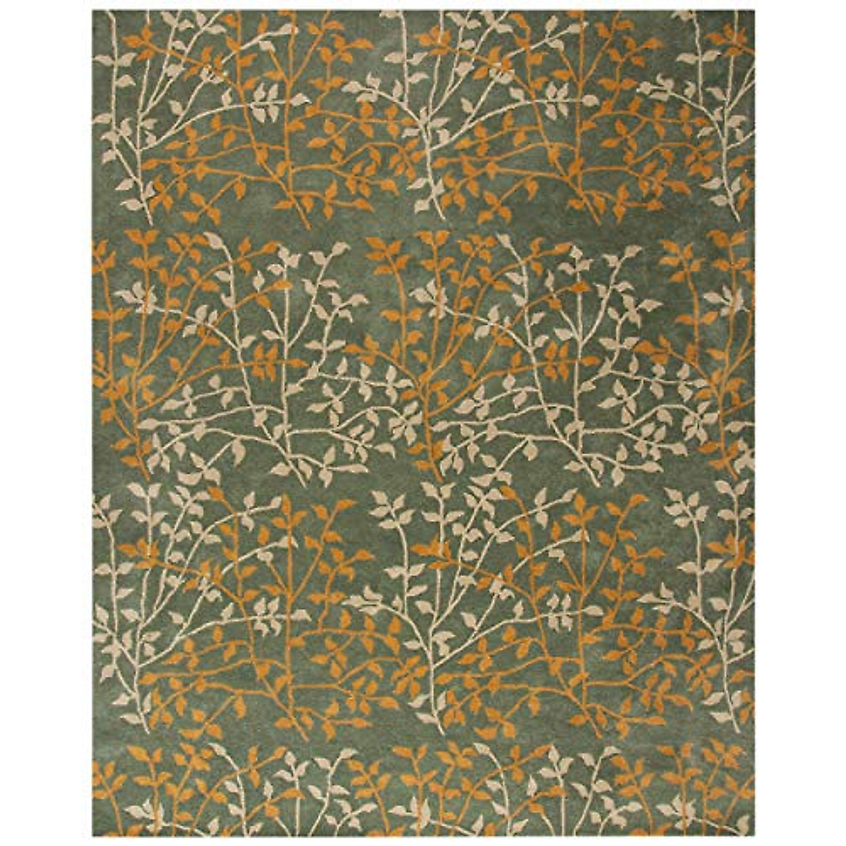 SAFAVIEH Soho Collection 7'6" x 9'6" Light Brown/Multi SOH733D Handmade Premium Wool & Viscose Area Rug
