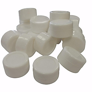 HONEYYE 5ML Silicone Container Silicone Jar Box Containers 100PCS White