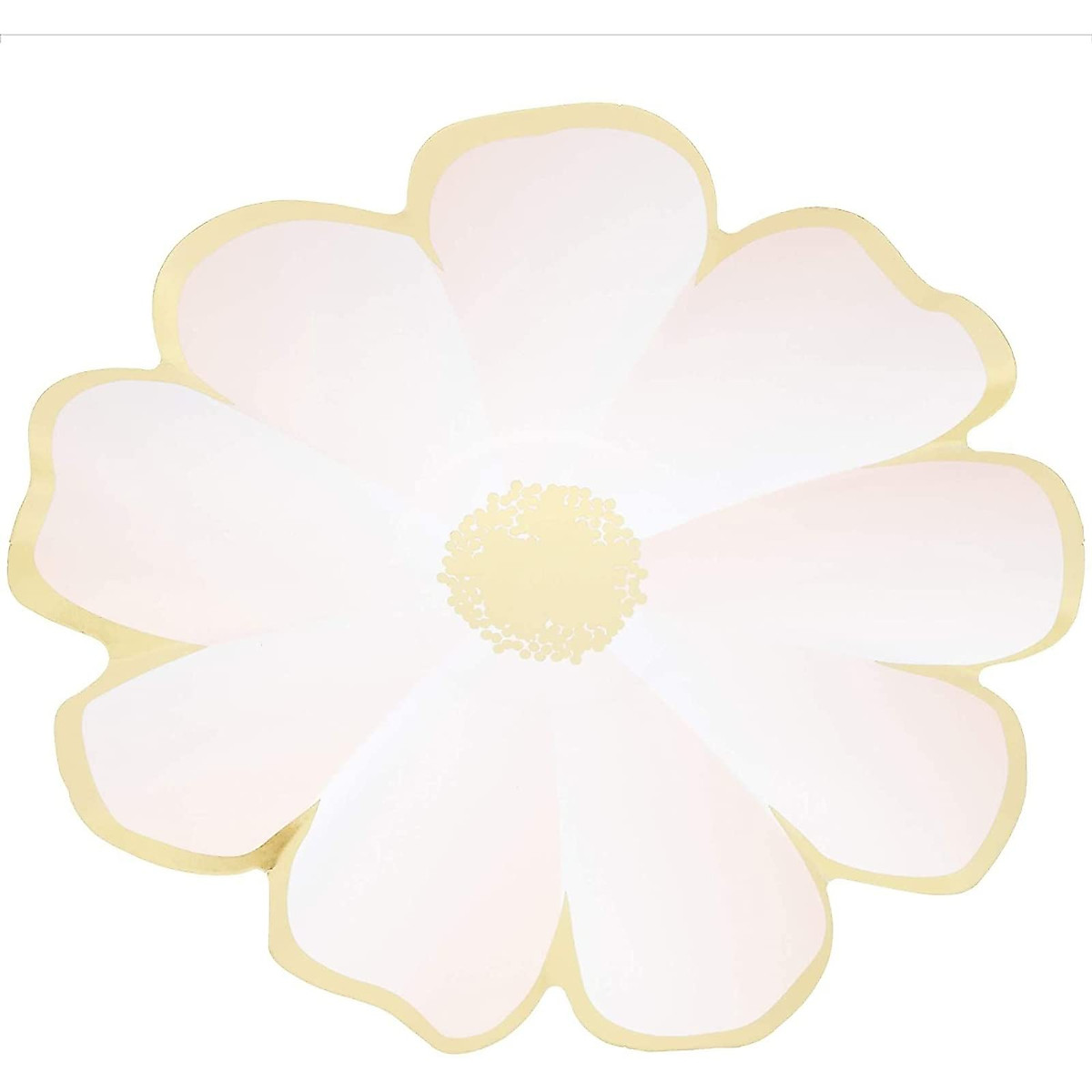 Sparkle and Bash 144-Piece Flower Party Supplies with Daisy Paper Plates, Napkins, Cups, and Cutlery (Serves 24)