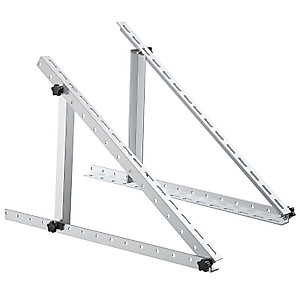 RICH SOLAR 28 Inch Adjustable Triangular Solar Panel Mount Mounting Brackets Folding Tilt Legs, Boat, RV, Roof Off Grid (28'' Tilt Mount)