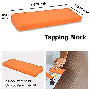 Laminate Flooring Tools Installation Kit, Vinyl Plank Flooring Installation Kit,Vinyl Flooring Tools Kit Included Handle Mallet, Pull Bar,Tapping Block and 40pc Spacers