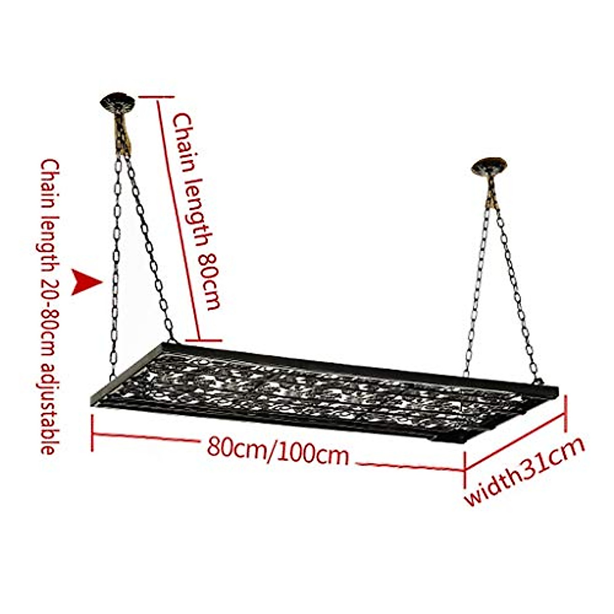 Vintage Stylish Simplicity Wine Glass Holder Creative Display Simple Inverted Living Room Home High Glass Holder Wine Glass Holder Adjustable Height Restaurant Bar Floating Wine Rack (Bronze 100 * 30