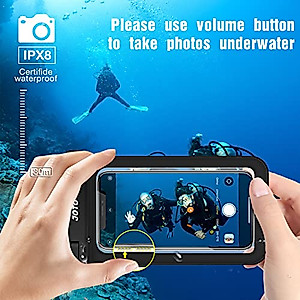 JOTO Universal Waterproof Phone Pouch Bundle with Universal Waterproof Cell Phone Dry Bag