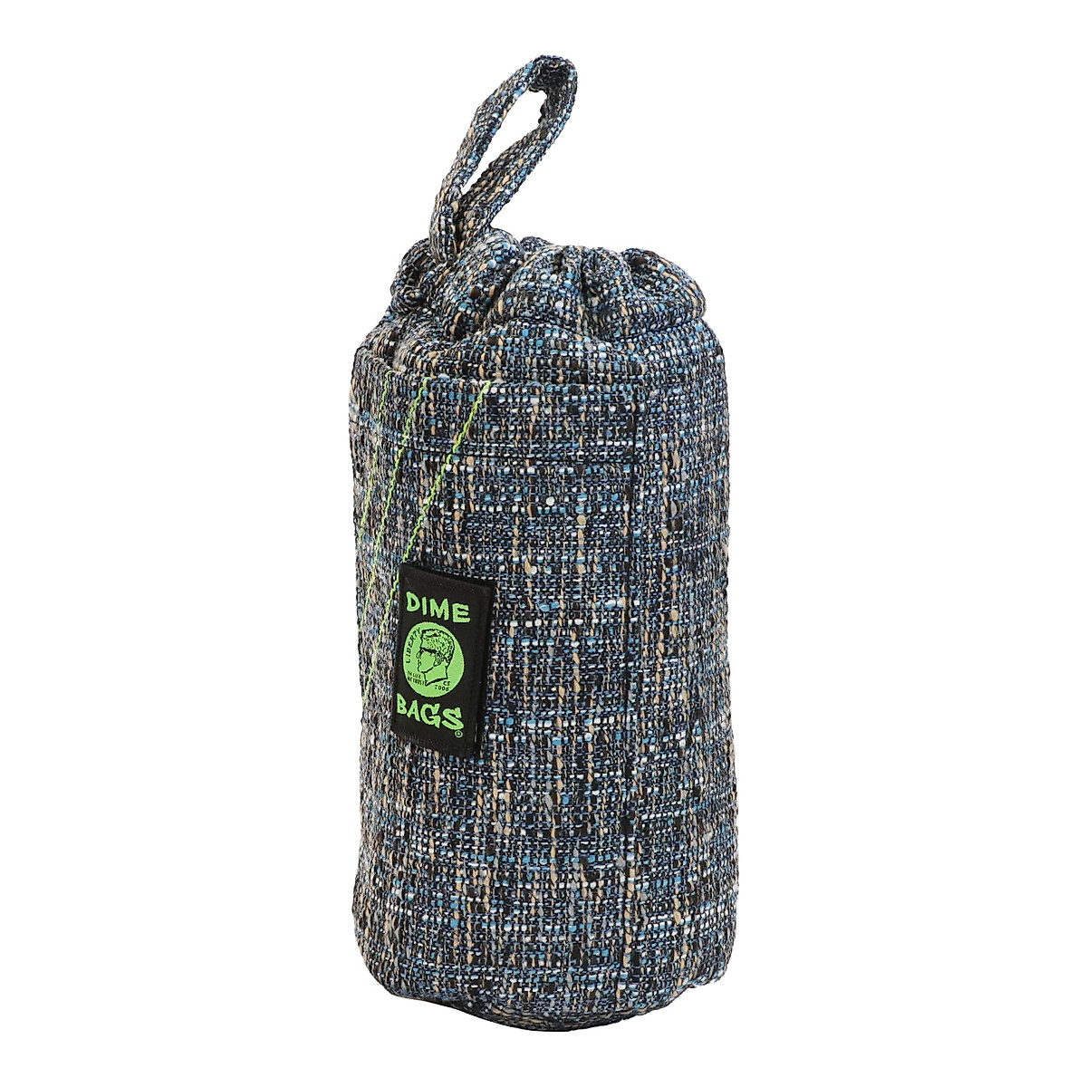Dime Bags - Drawstring Tube, Padded Bag, 5 Compartments, w/Carabiner Loop, Convenient, Durable (Glass, 10")