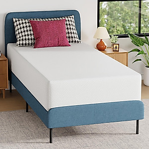 BLKMTY Mattress Twin XL Size Mattress 12 Inch Memory Foam Mattress Medium-Firm Mattress Breathable Bed Mattress with Removable Cover for Pressure Relief, Mattress in Box, White