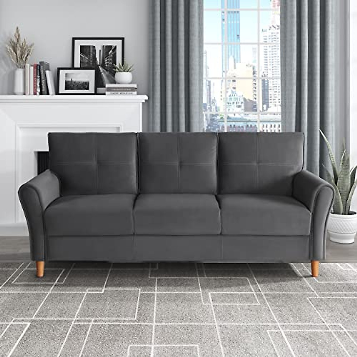 Lexicon Brinkley Living Room Sofa, Gray
