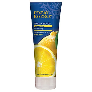 Desert Essence Italian Lemon Shampoo - 8 Fl Oz - Revitalizing - Adds Volume - Shine - Strength Scented - Certified Organic - Aloe Vera - B-complex Vitamins - Cruelty Free - No Parabens