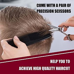 Hair Clippers, Beard Trimmer for Men Cordless Professional Barber Cutting Kit with Detachable Blade, Wireless Rechargeable Electric Mustache Grooming Set, Adjustable Haircut with Fast Charging Stand