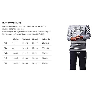 Under Armour Boys HeatGear Armour 3/4 Leggings , White (100)/Black , X-Small