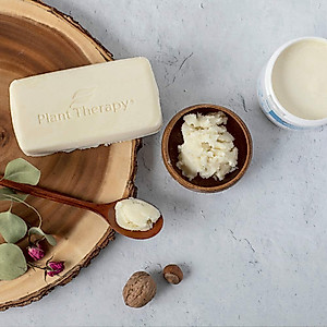 Plant Therapy Organic African Shea Butter Raw, Unrefined USDA Certified16 ounce Bar 100% Pure, Natural Moisturizer For Dry, Cracked Skin, Best for DIY