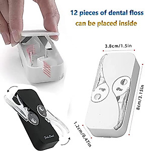 4PCS Flosser Dispenser Refillable，Portable Travel Floss Case,Dental Floss Dispenser Automatic Dental Floss Picks Cases for Teeth Cleaning