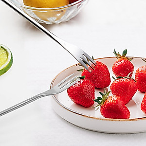 Aynaxcol Pack of 6 Fondue Forks Chocolate Cheese Dipping Set Candy Dipping Forks, DIY Baking Supplies Stainless Steel Cake Dipping Fork