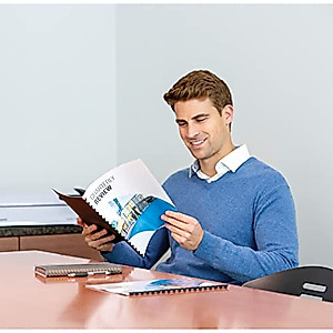 Fellowes Plastic Combs - Round Back, 1/4 Inch, 100 Pack, Black (52366)