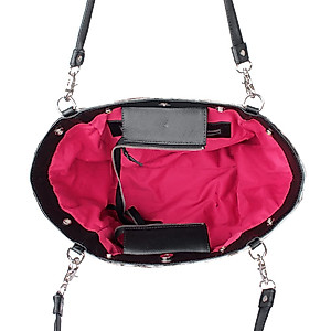 STREET LEATHER Western Classic Hair-on Cowhide Bucket Handbag Double Shoulder Adjustable Strap DUAL DESIGN Multi Color Tote Travel Shopping Style Bag for Ladies