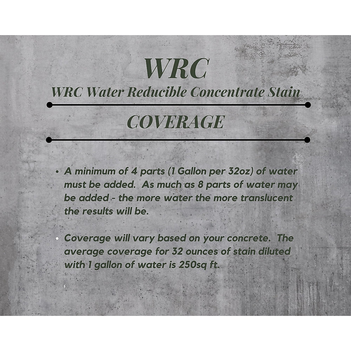Concrete Stain Concentrate Just Add Water, User & Eco-Friendly Semi-Transparent Professional Grade Cement Stain, Concrete Resurrection Brand 32 Ounce Mocha