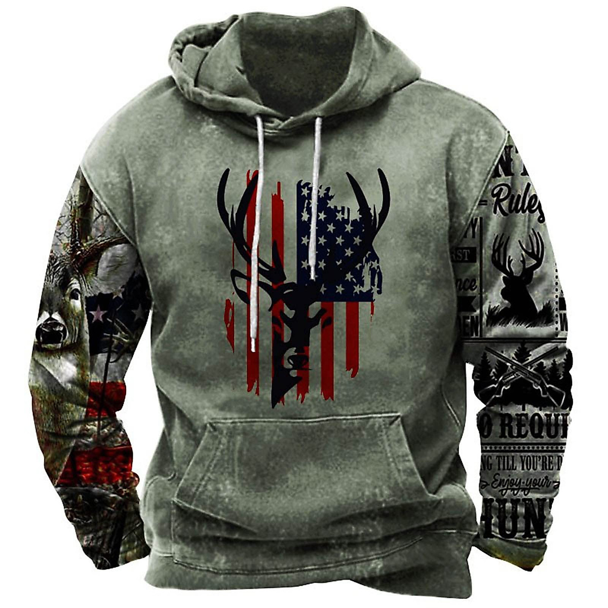 Aymnlox Western Aztec Ethnic Graphic Hoodies Sweatshirts for Men 2023 Fall Fashion Long Sleeve Casual Ethnic Print Pullover
