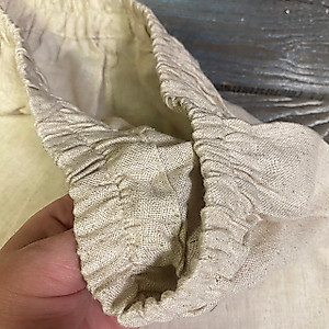 Set of hemp briefs with an elastic band of 2 pieces,drawstring briefs - loose fit boxers for men Elastic Waistband Underwear Boxer Shorts ((XL) 36-38 inch waist)