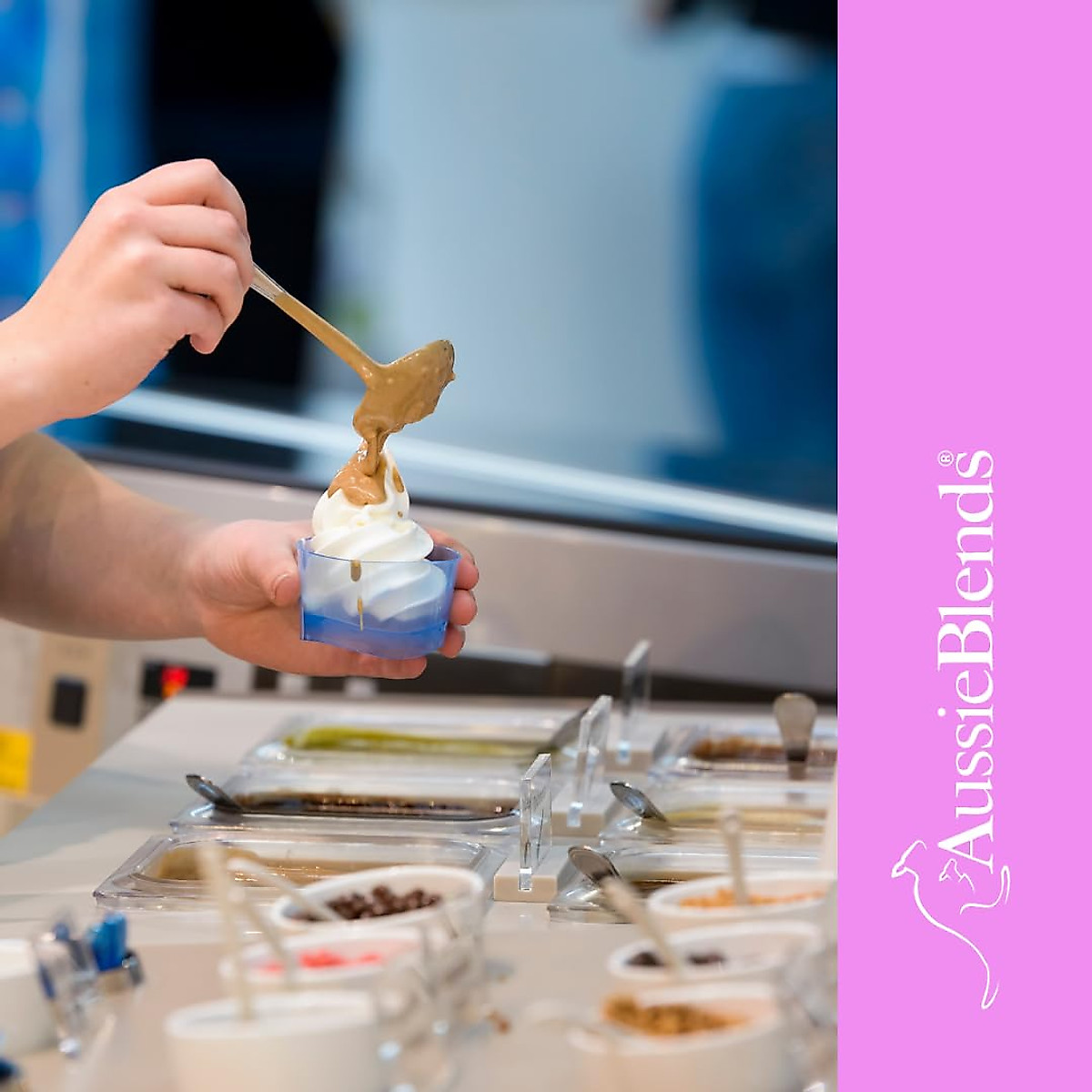 AussieBlends Sugar Free Frozen Yogurt Mix, Low-Carb, 1-Pack