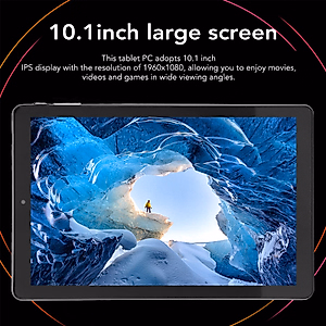Kufoo HD Tablet, 10.1 Inch Green Tablet 8800mAh 6GB 128GB 2.4G 5G WiFi for 11.0 for Reading (US Plug)
