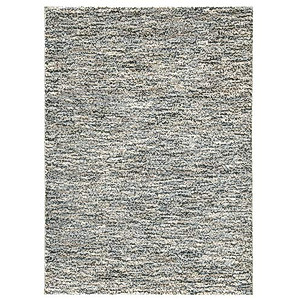 Signature Design by Ashley Marnin Casual 5 x 7 ft High Pile Multi-Tonal Accent Rug, Tan, Blue & Cream