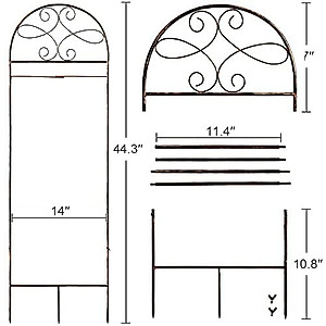 hogardeck Garden Flag Holder Stand - Premium Weather-Proof Garden Flag Arbor Metal Powder-Coated Yard Flag Pole Outdoor Decor Garden Flags Flagpole Stakes