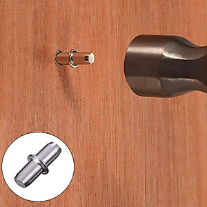 60 Pcs Shelf Bracket Pegs Stainless Steel Shelf Pins Support Shelf Peg Pin Supports, 3 Styles Nickel Plated.