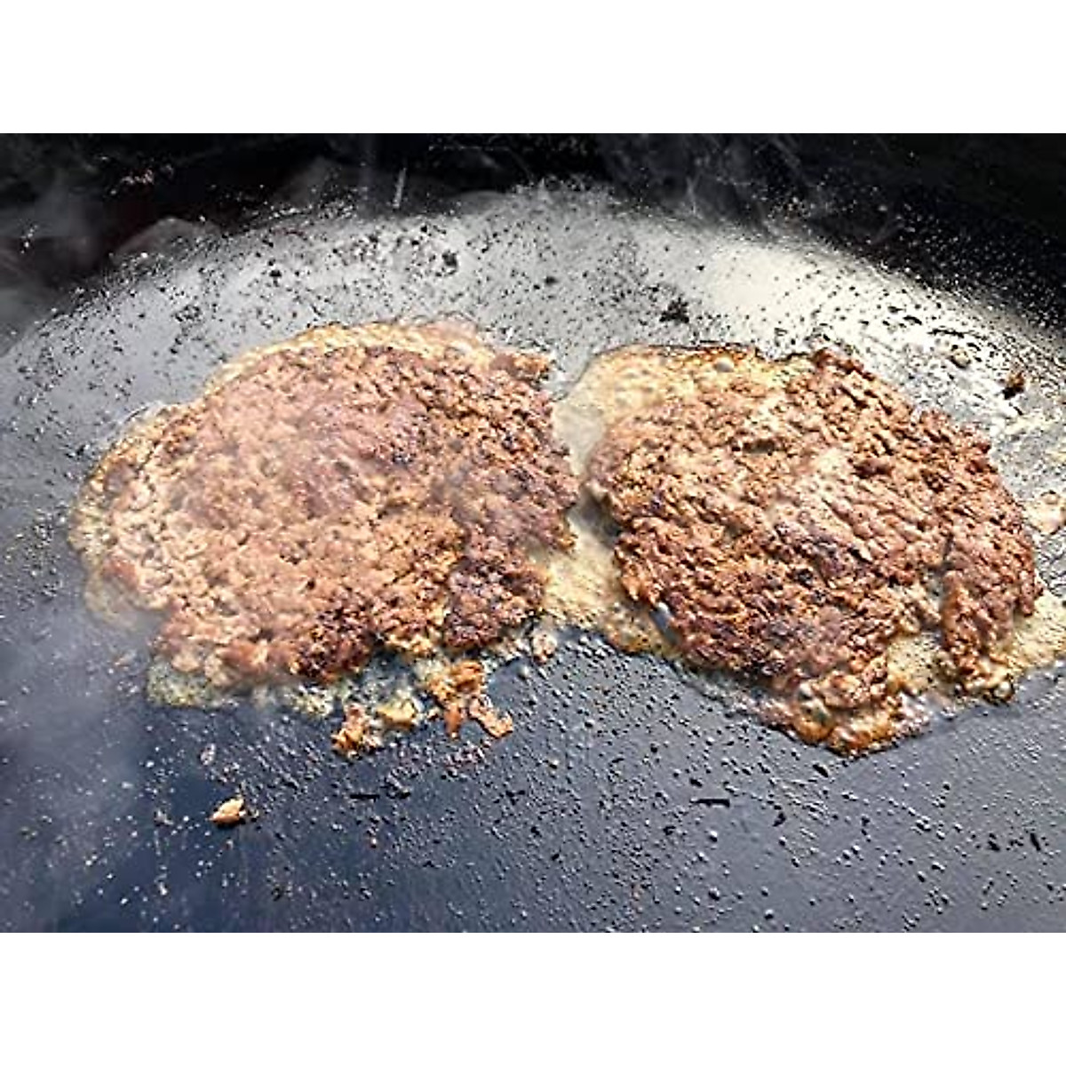 LavaLock Flat top Griddle Grate for UDS 55 Gallon Drum Smokers Grill Plate Also fits Weber Smokey Mountain WSM and Kettle Thick Steel with Handles