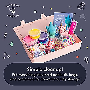 Unicorn Play Dough Sensory Bin