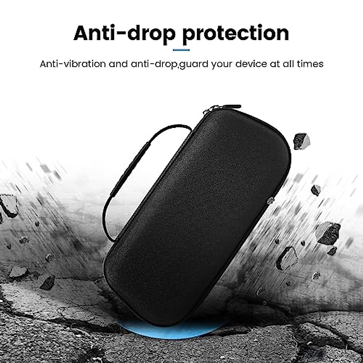 OPTOSLON Rog Ally Carrying Case Compitable with ASUS ROG Ally Gaming Handheld and Accessories, Large Space Hard Shell Case Fit AC Adapter and Power Bank for Travel and Storage with a Screen Protector