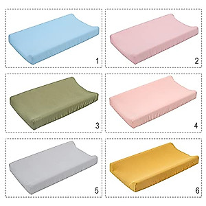 Changing Pad Cover for Boys Girls Changing Table Cover Diaper Changing Pad Cover Sheets Baby Changing Mat Cover Cotton Changing Pad Covers Soft Comfy Cradle Sheets Removable Cover Shower Gift