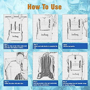 iculbag Backpack Cooler Bags Insulated Leak Proof 40Cans Soft Cooler Backpack Insulated Waterproof Travel Hiking Beach Camping Picnic Hiking Lunch Bags for Men Women for 12Hour Cooling