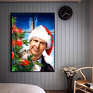 DIY 5D Diamond Painting by Number Kits,Full Drill Crystal Rhinestone Embroidery Pictures Arts Craft for Home Wall Decoration Christmas Vacation 12X16Inch