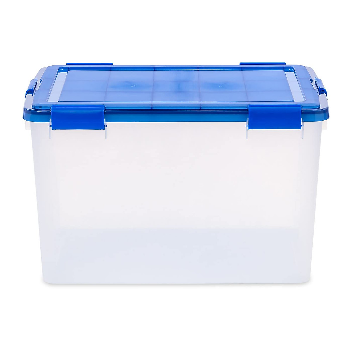 IRIS USA 3Pack 74qt WEATHERPRO Airtight Plastic Storage Bin with Lid and Seal and Secure Latching Buckles