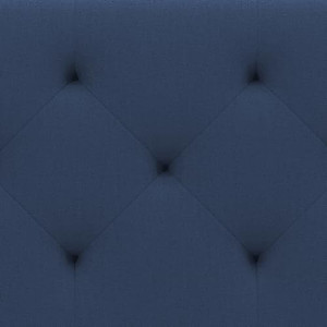 Novogratz Her Majesty Upholstered Daybed with Trundle, Twin Size Frame, Blue Linen