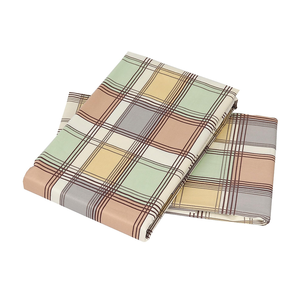 100 Percent Cotton Queen Pillowcases Checkered Hotel Quality Pillow Case Covers Bedding for Women, Men, Kids & Teens