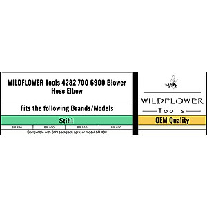 WILDFLOWER Tools 4282 700 6900 Blower Hose Elbow for BR 430, 500, 550, 600