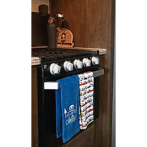 Camco Life is Better at The Campsite RV Dish Towel Set - Perfect for Drying Hands and Dishes - Includes a Set of (2) Towels - 27-Inches x 16-1/2-Inches (53301)