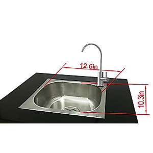 FixtureDisplays® Portable Sink Self Contained Hand Wash Station Mobile Sink Water Fountain Portable Sink Water Supply w/Pump 110V Power Caulk All Places to Water Proof 18536