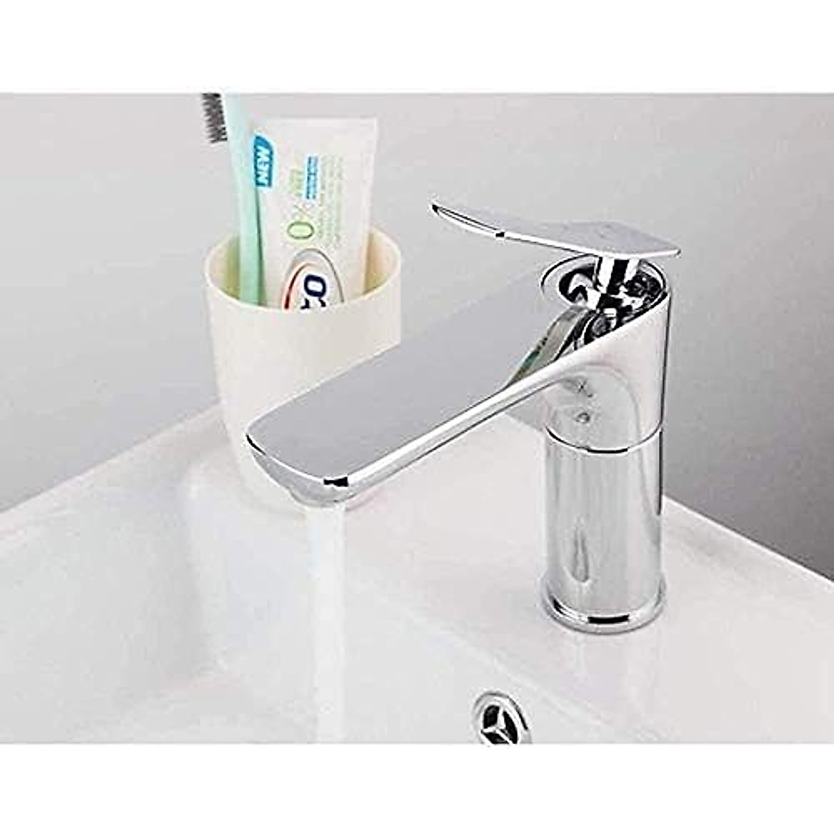 RONPOTY Faucet Kitchen Tap Faucet Modern Faucet Crane Bathroom Faucet Single Lever Hot and Cold Water Bath and Brass Sink Faucet Faucet Save