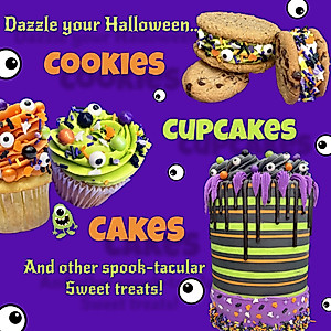 Manvscakes Halloween Sprinkles - Sprinkles For Cake Decorating, Edible Themed Sprinkles For Cookie Decorating, Chocolate Desserts, Cupcakes, Ice Cream, Caramel Apples, Ghost and Pumpkin Sprinkles 8oz