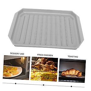 Bacon Cooker Grill Meat Grill Plate Oven Baking pan Meat Resting pan Oven Bacon cookers air Fryer pan Microwave Bacon Cooker Toaster Oven Pans Stove Micro-Wave Oven