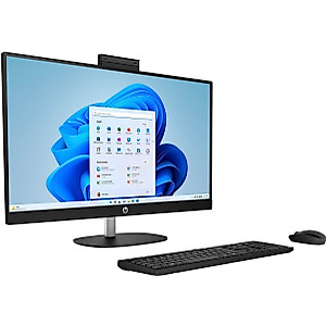 HP 27 All-in-One Touch Desktop 1TB SSD 64GB RAM (AMD Ryzen 7 with 8 cores and Max Boost to 4.50GHz, 1 TB SSD, 64 GB RAM, 27-inch FullHD Touchscreen, Win 11) PC Computer Essential Pavilion