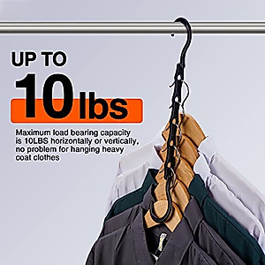 Ulimart Space Saving Hangers for Clothes -10 Pcs- Closet Hangers Space Saver,Plastic Hanger Organizer Small Closet Organizers and Storage,College Dorm Room Essentials