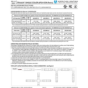 TRULUX STL-WW-100-MASTER STL-WW-100 IP54 Standard Grade LED Tape Light Reel, Reel-100ft, Warm White 3000K
